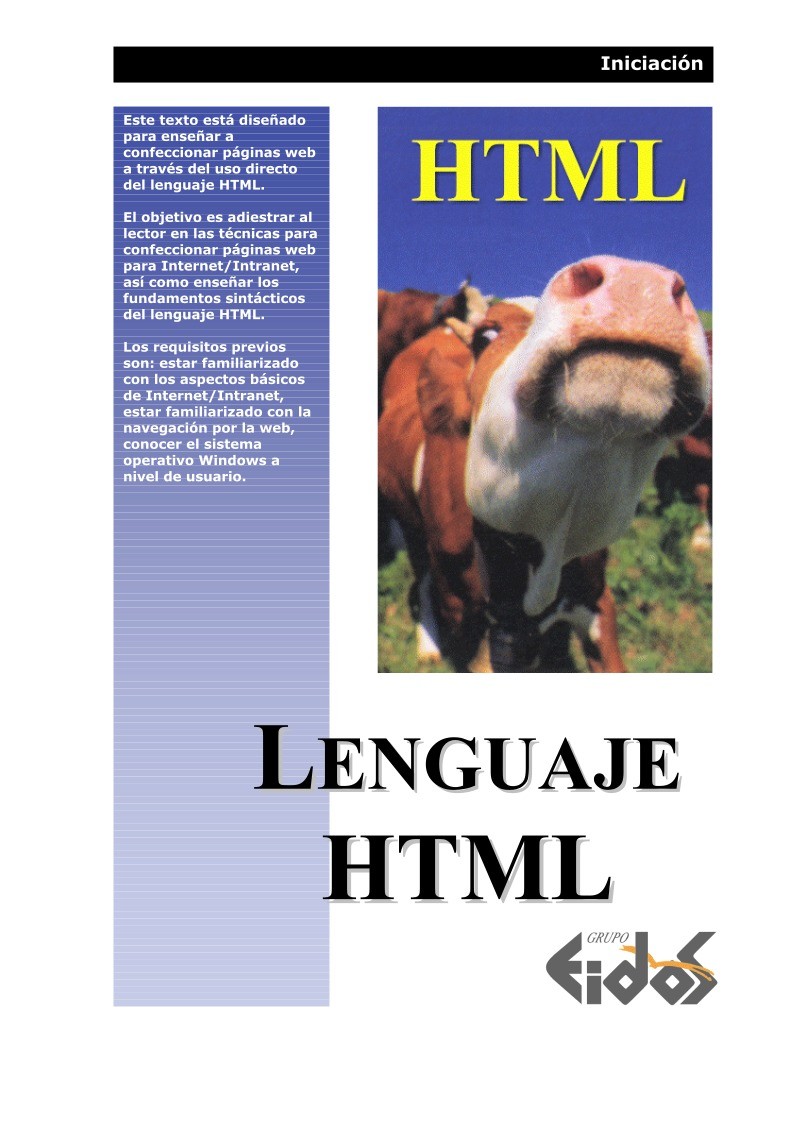 PDF de programación - Lenguaje HTML