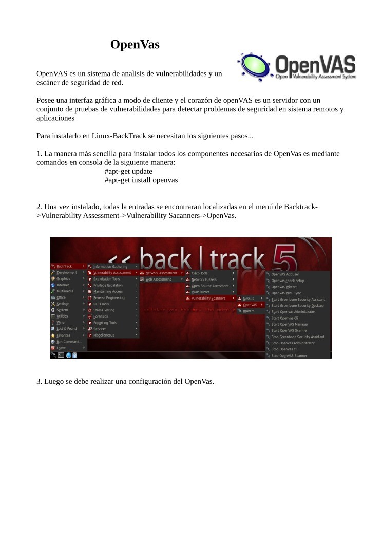 PDF de programación - Manual OpenVAS