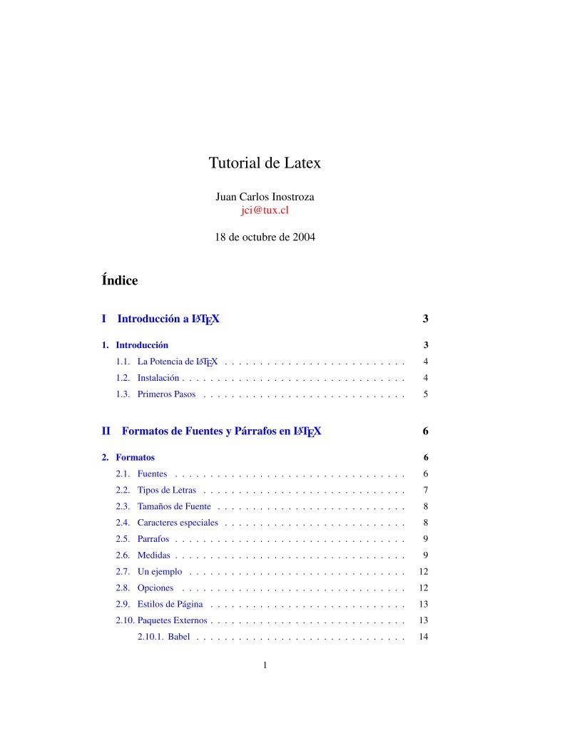 PDF de programación - Tutorial de Latex
