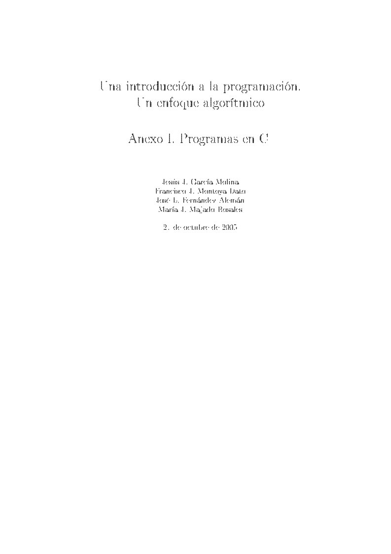 PDF de programación - Una introducción a la programación. Un enfoque algorítmico - Anexo I ...