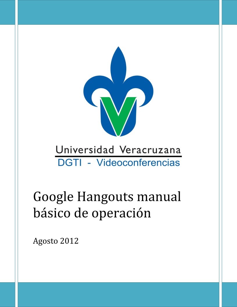 PDF de programación - Google Hangouts manual básico de operación