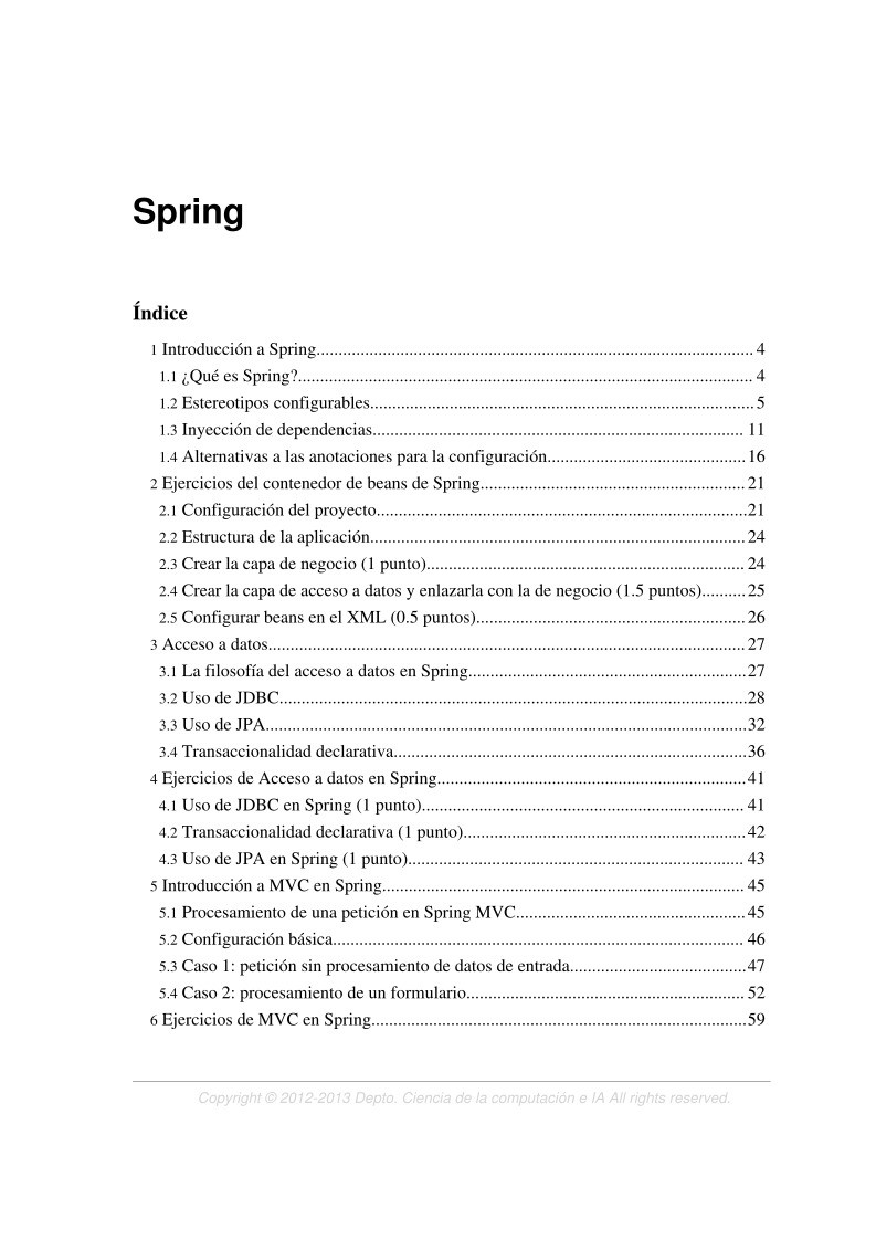 PDF de programación - Spring