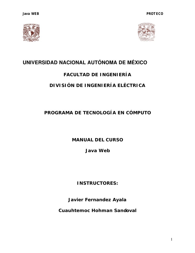 PDF de programación - Manual del Curso Java Web PDF de programación - Manual del Curso Java Web