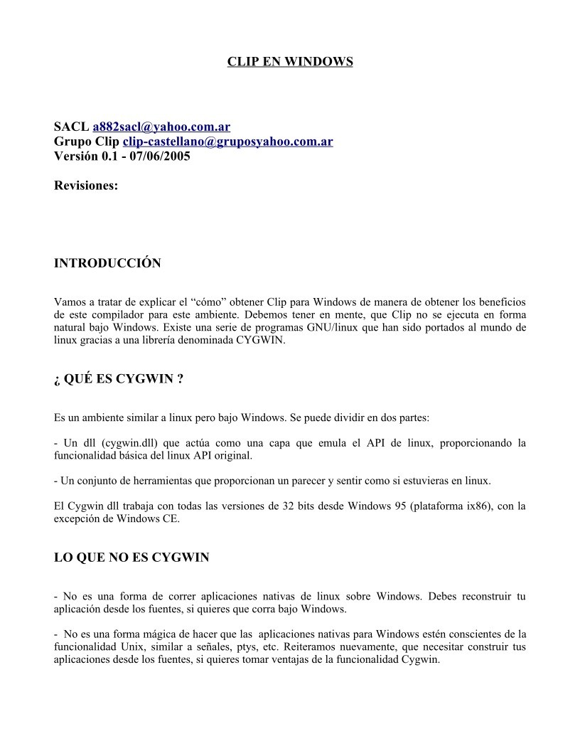 PDF de programación - Clip en windows