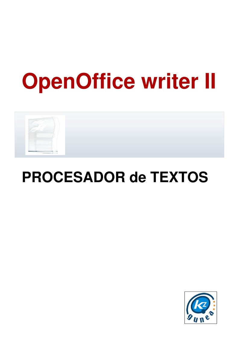 PDF de programación - OpenOffice Writer II