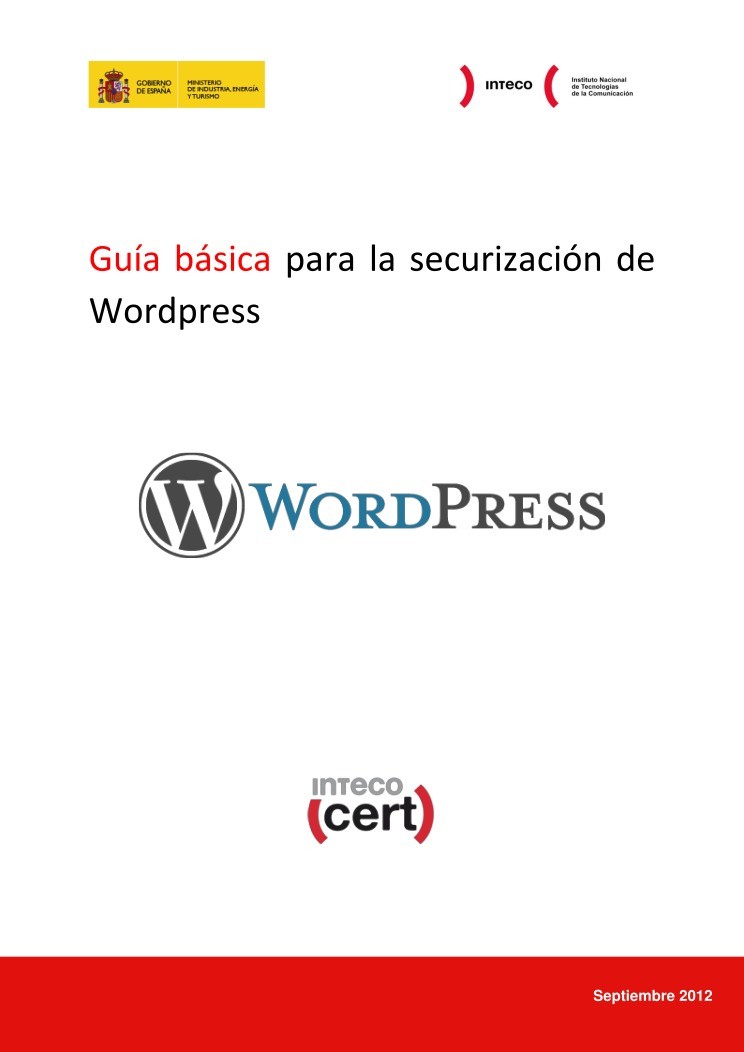 PDF de programación - Guía básica para la securización de Wordpress