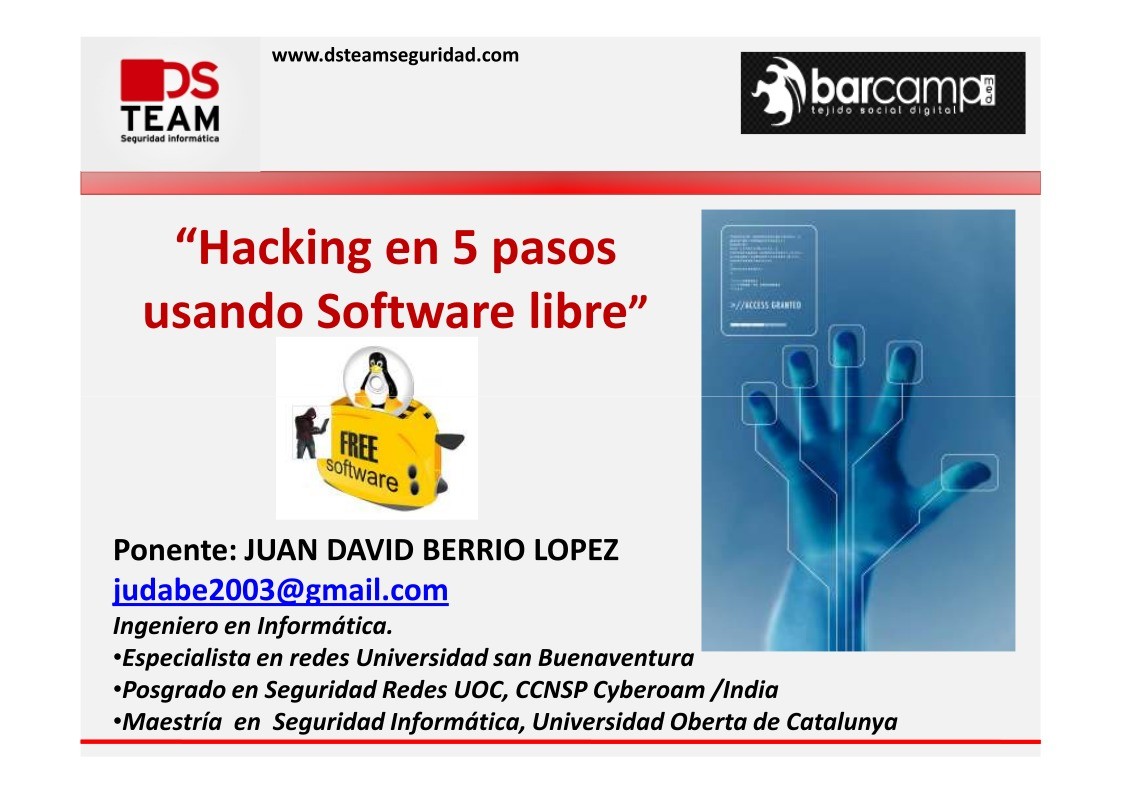 PDF de programación - Hacking en 5 pasos usando Software libre