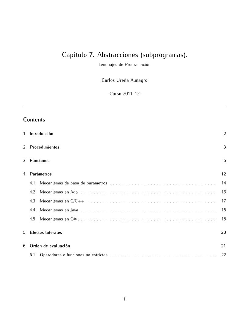 PDF de programación - Capítulo 7. Abstracciones (subprogramas)