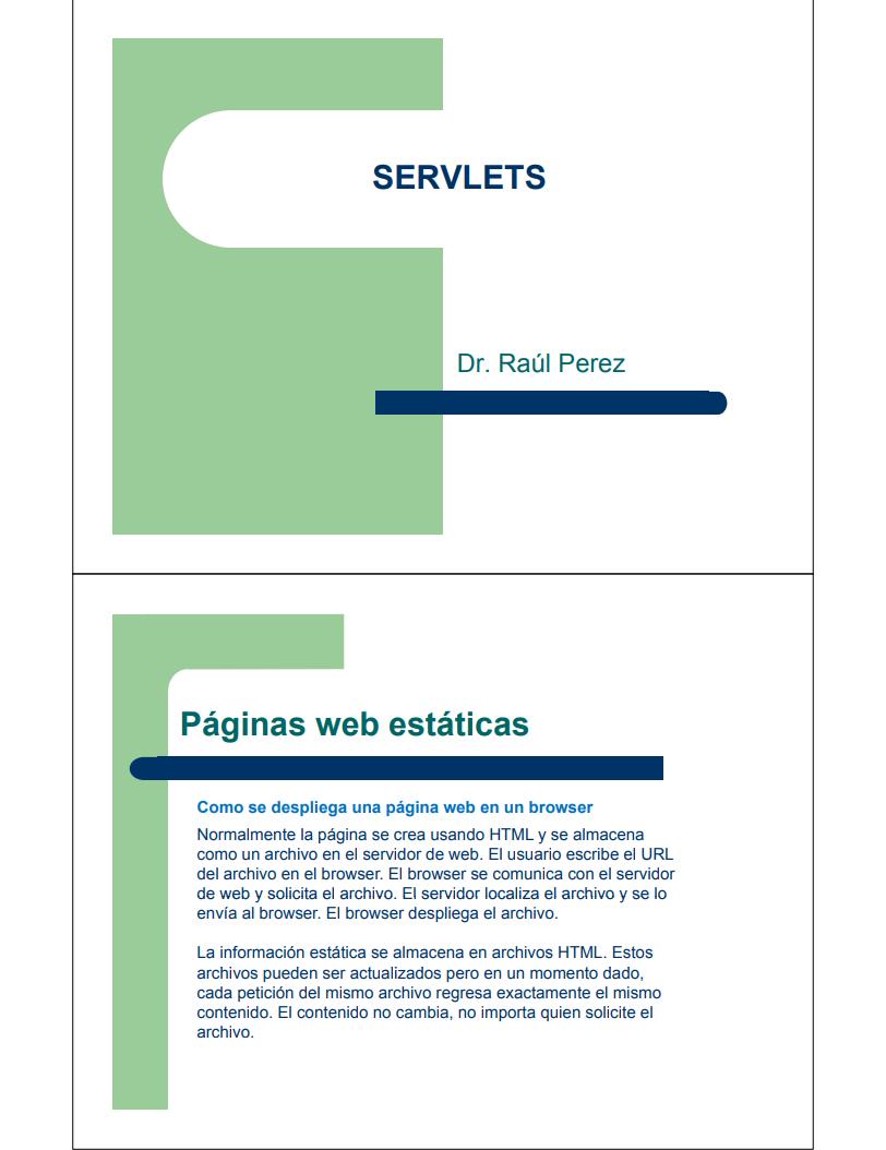 PDF de programación - Servlets