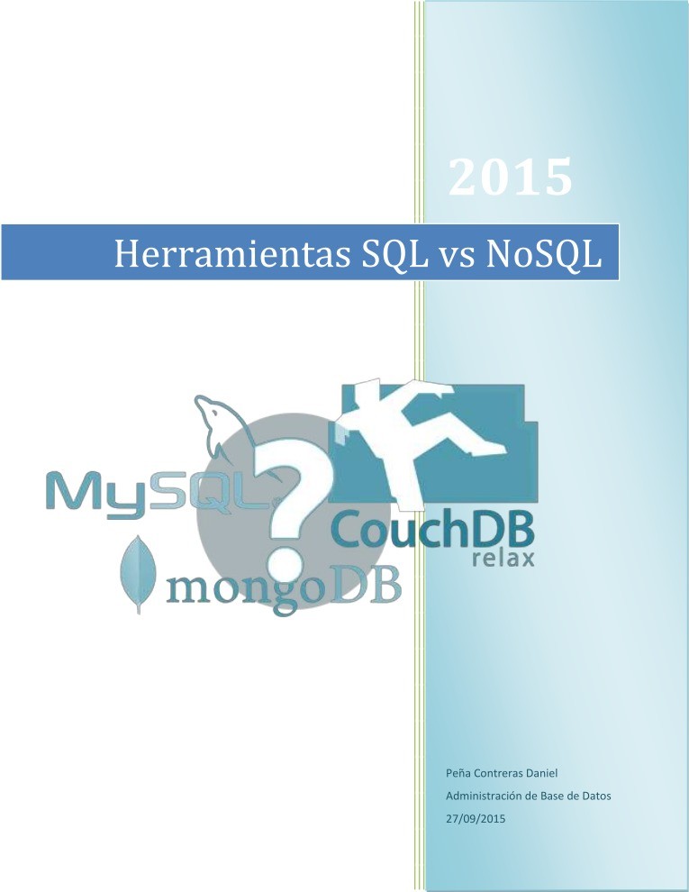 PDF de programación - Herramientas SQL vs NoSQL