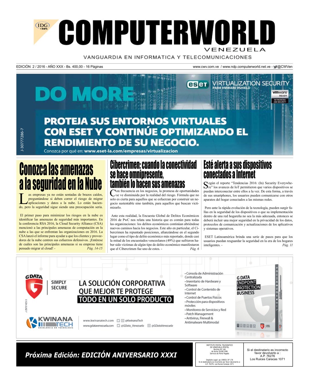 PDF de programación - ComputerWorld #2 2016