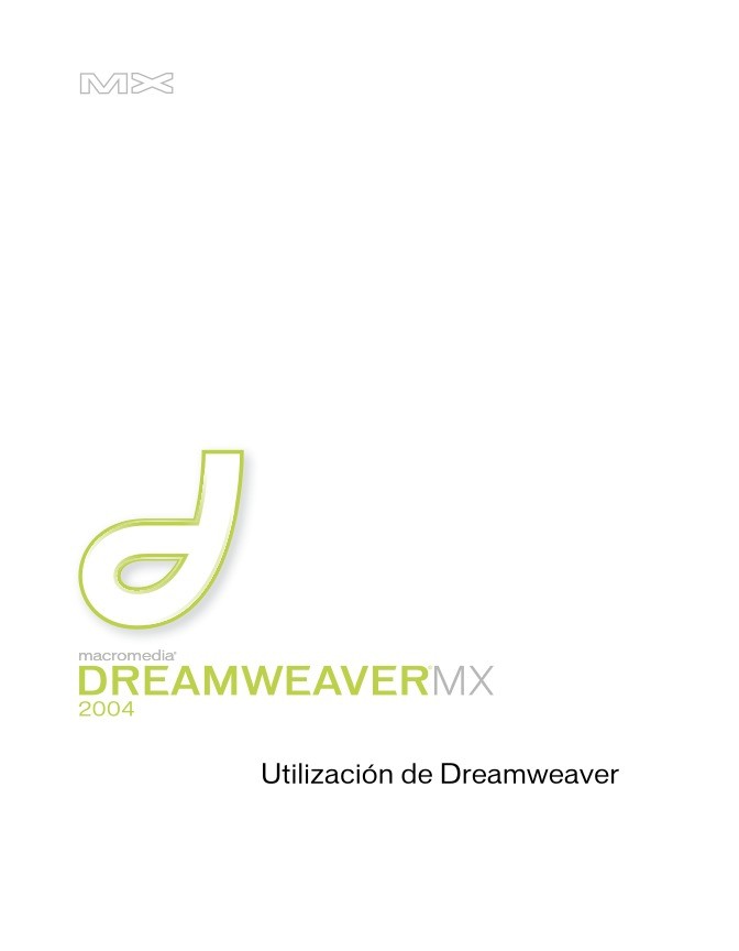 PDF de programación - Utilización de Dreamweaver MX 2004
