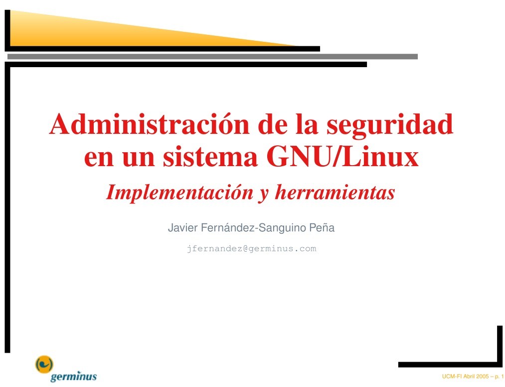 PDF de programación - Administración de la seguridad en un sistema GNU/Linux
