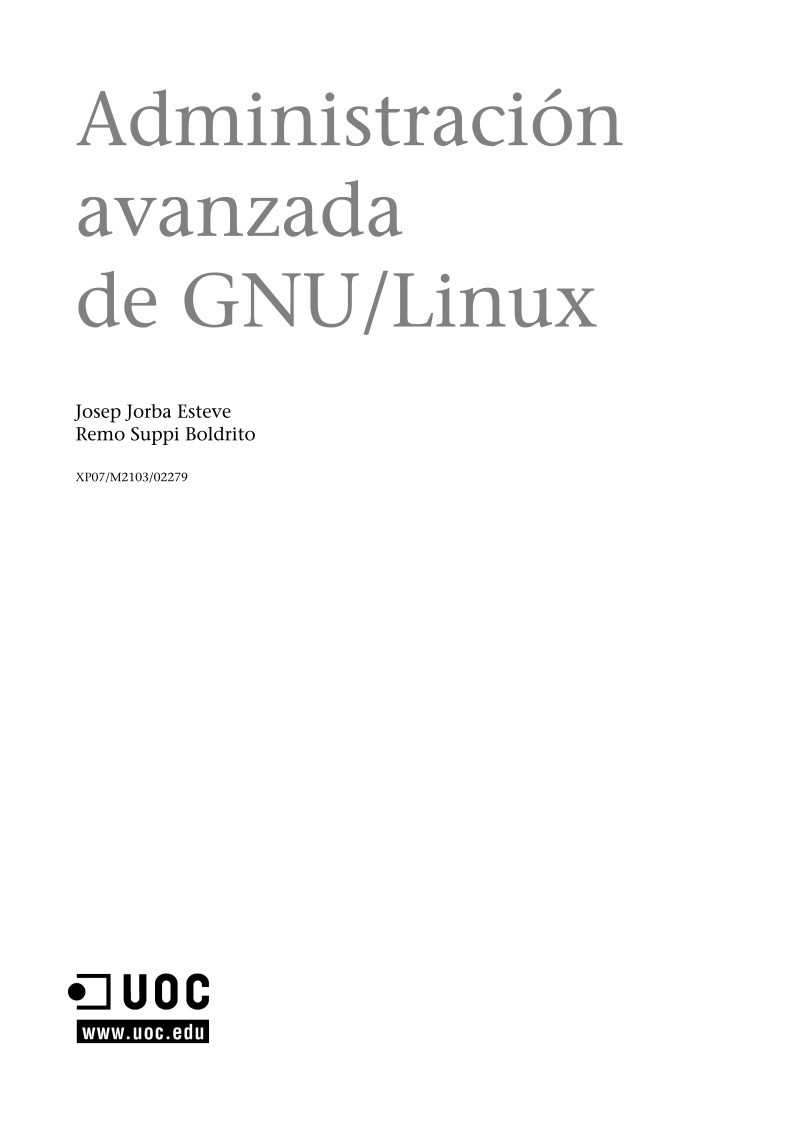 PDF de programación - Administracion avanzada GNU/Linux