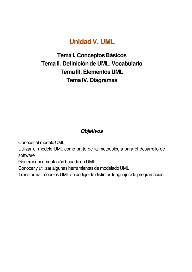PDF de programación - Unidad V. UML