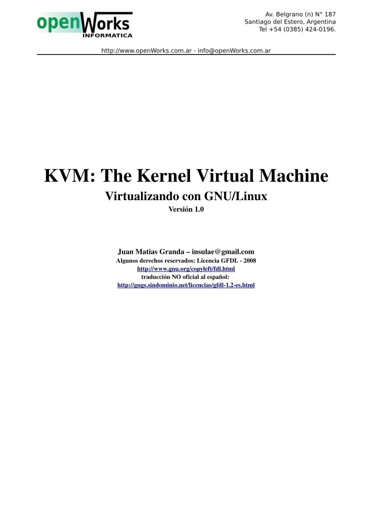 PDF de programación - KVM: The Kernel Virtual Machine