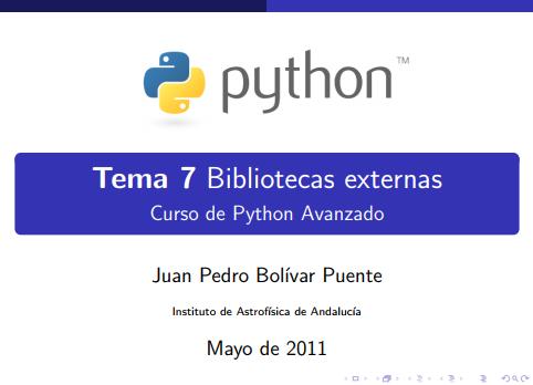 PDF de programación - Tema 7 Bibliotecas externas - Curso de Python ...