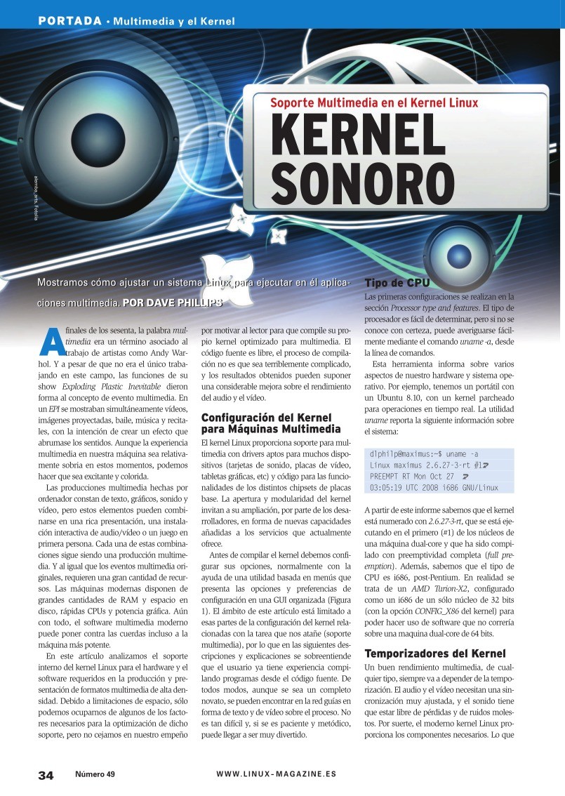 PDF de programación - Kernel sonoro - Soporte multimedia en el Kernel Linux