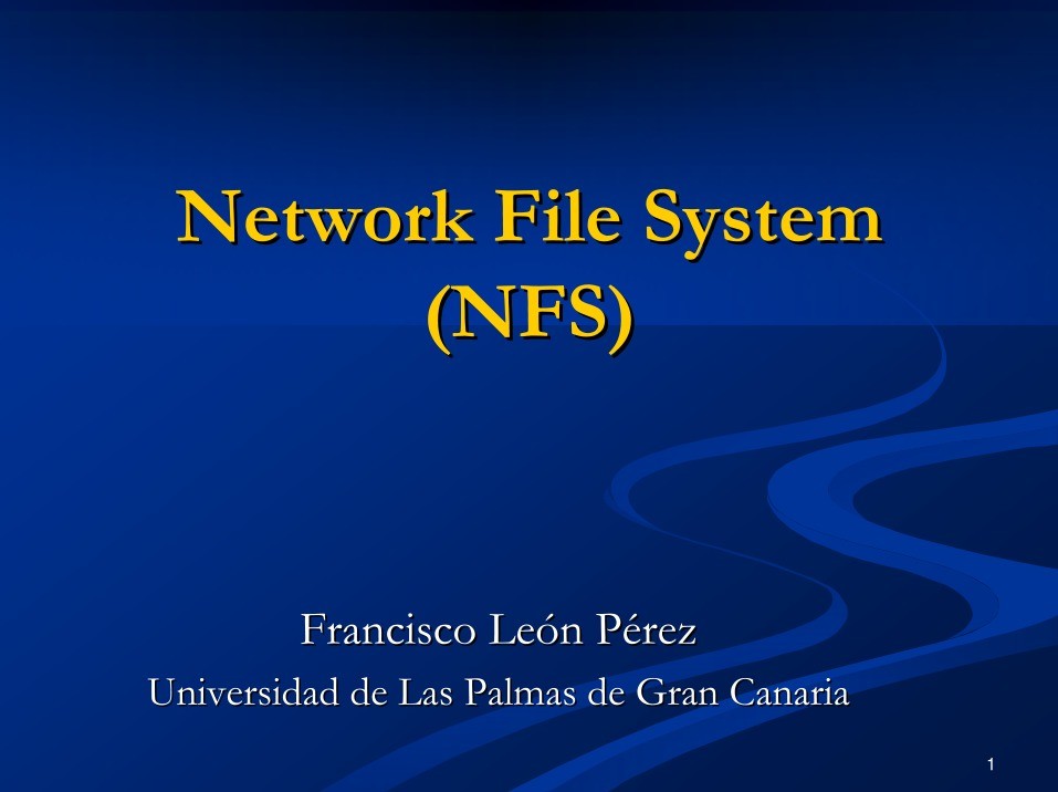 PDF de programación - Network File System (NFS)