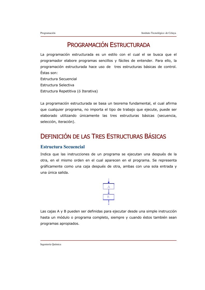 PDF de programación - Programación estructurada