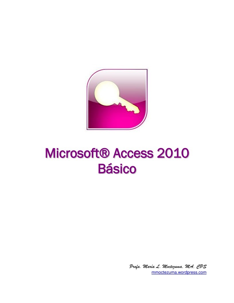 PDF de programación - Microsoft Access 2010 - Básico