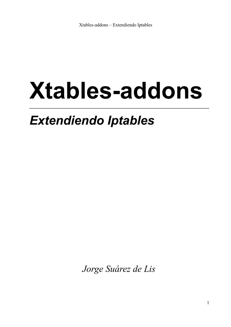 PDF de programación - Xtables-addons - Extendiendo Iptables
