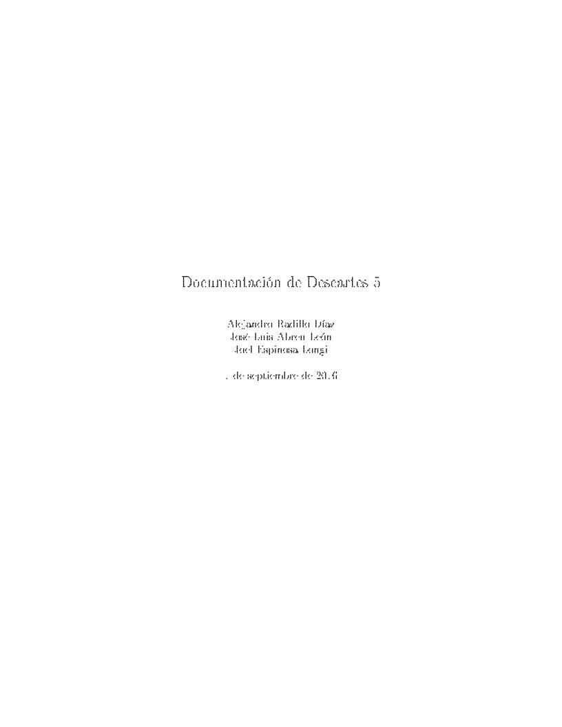 PDF de programación - Documentación de Descartes 5
