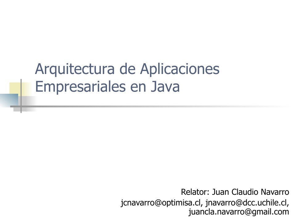 PDF de programación - Arquitectura de Aplicaciones Empresariales en Java