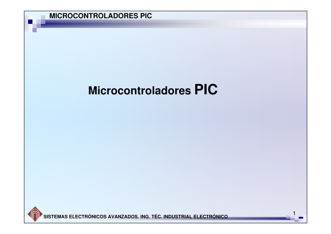 PDF de programación - Microcontroladores PIC