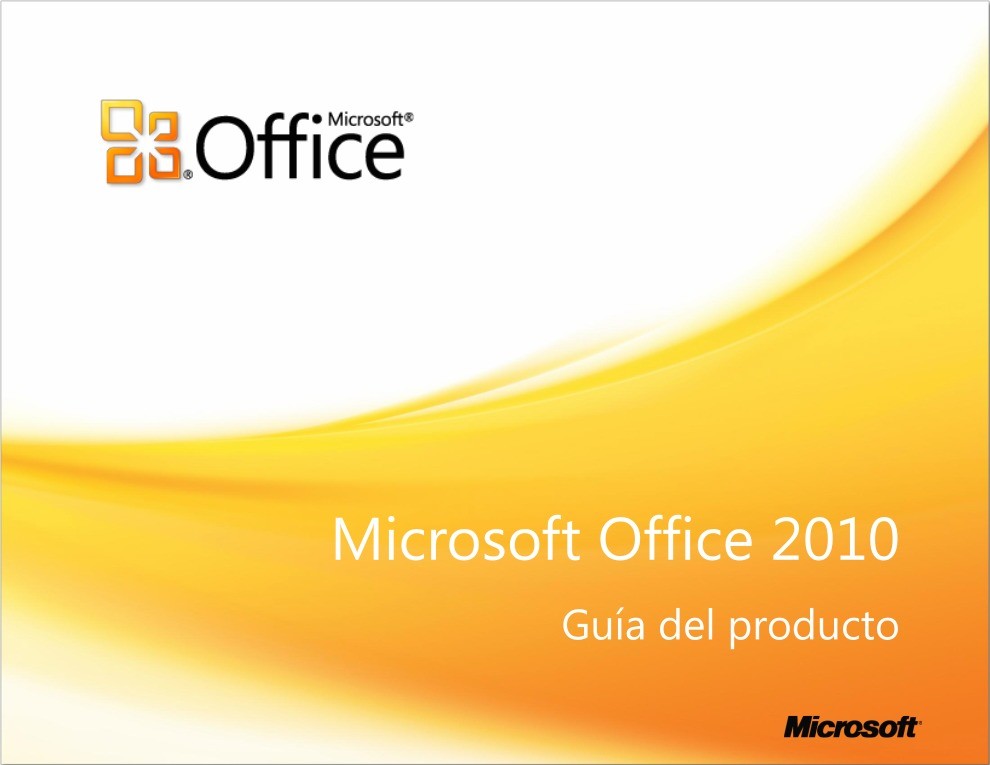 PDF de programación - Microsoft Office 2010 - Guía del producto PDF de programación - Microsoft Office 2010 - Guía del producto