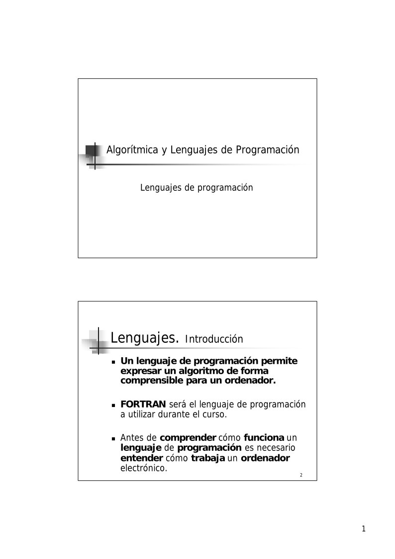 fortran primer lenguaje de programacion