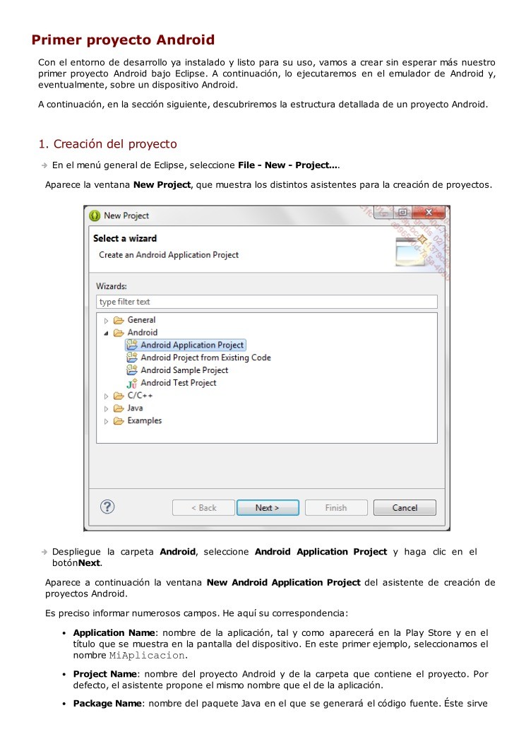 PDF de programación - Primeros proyecto Android