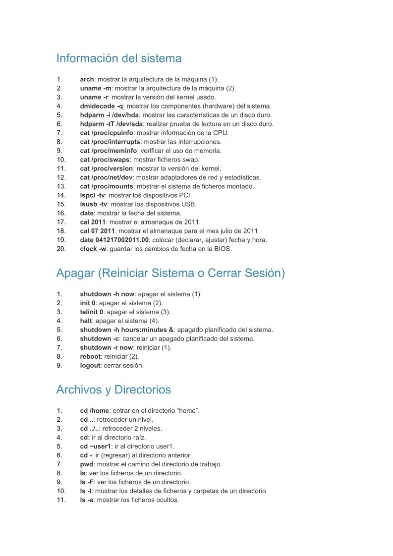 PDF de programación - Comandos Linux