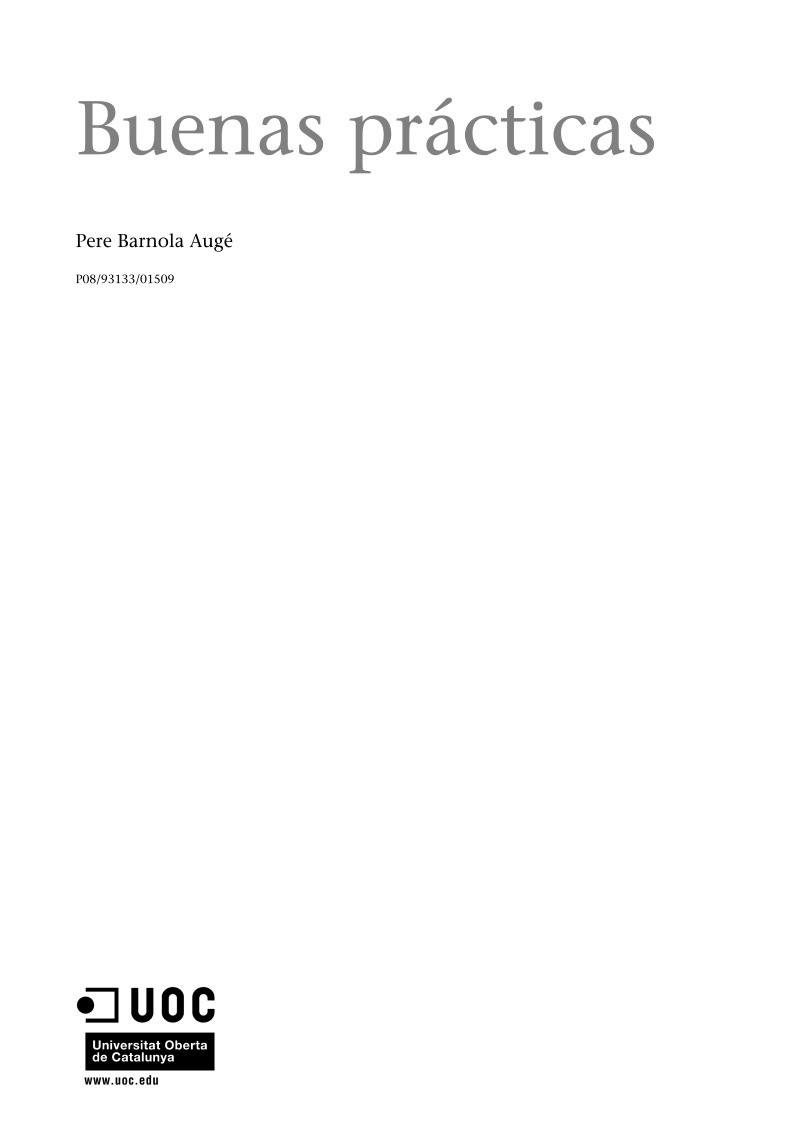 PDF de programación - Buenas prácticas