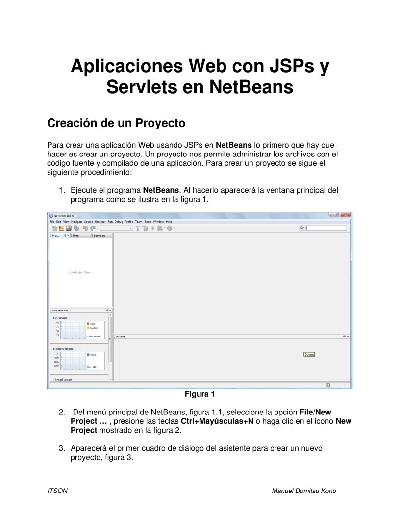 PDF de programación - Aplicaciones Web con JSPs y Servlets en NetBeans