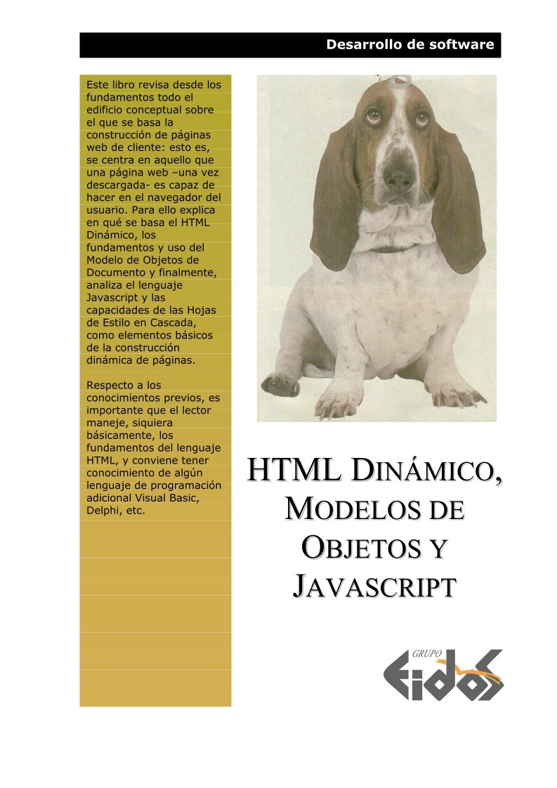 PDF de programación - HTML Dinámico, Modelos de Objetos y Javascript