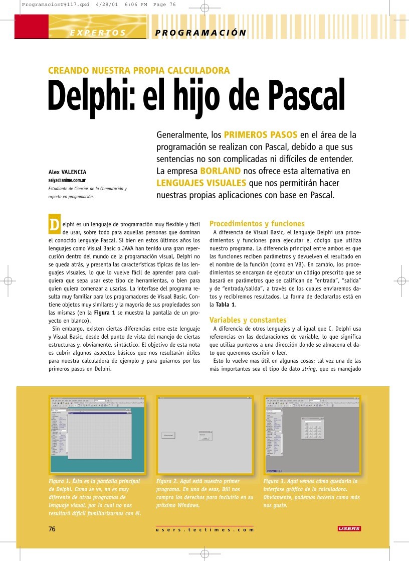 PDF de programación - Delphi: el hijo de Pascal