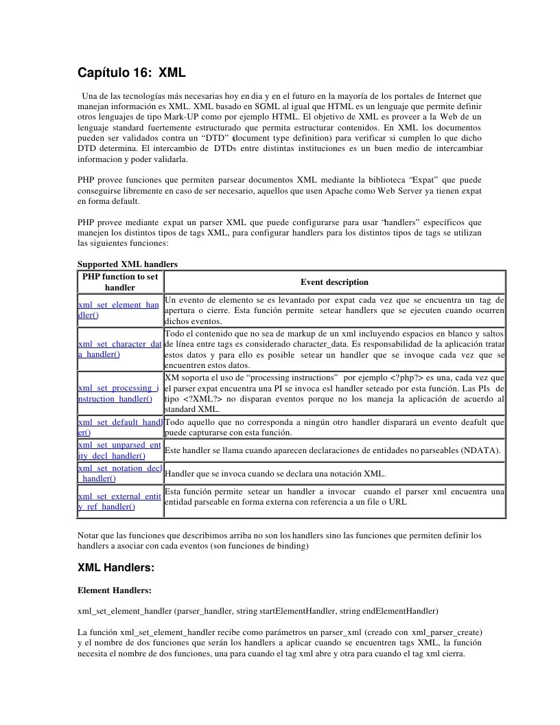 PDF de programación - Capítulo 16: XML
