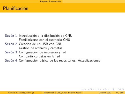 PDF de programación - Sesión 2: Creación de un USB con GNU - Gestión de archivos y carpetas