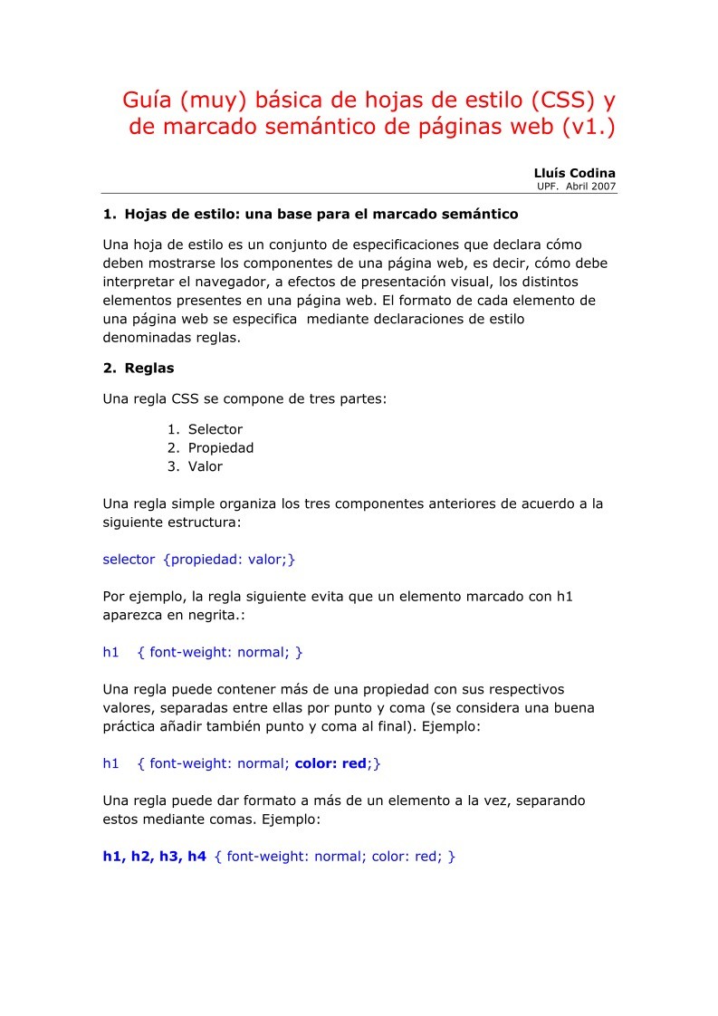 PDF de programación - Guía (muy) básica de hojas de estilo (CSS) y de ...