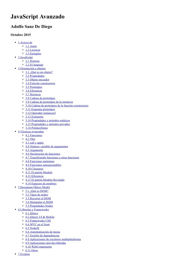 PDF de programación - JavaScript Avanzado
