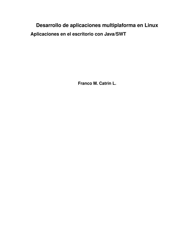 PDF de programación - Desarrollo de aplicaciones multiplaforma en Linux - Aplicaciones en el ...
