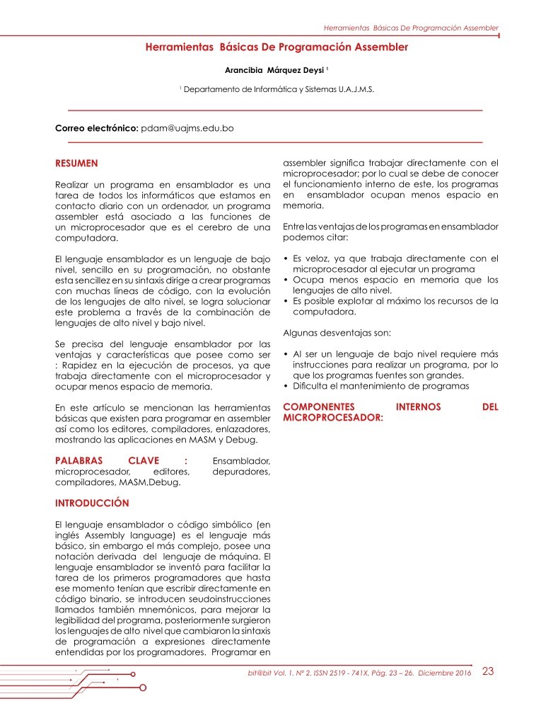 PDF de programación - Herramientas Básicas De Programación Assembler PDF de programación - Herramientas Básicas De Programación Assembler
