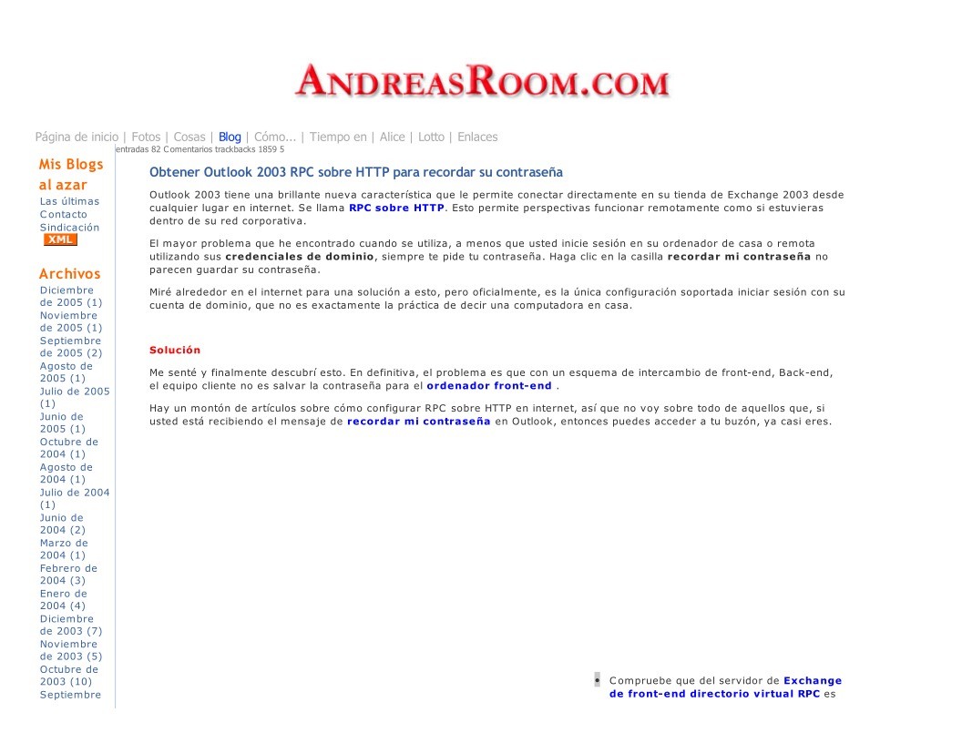 PDF de programación - Obtener Outlook 2003 rpc sobre http para recordar su contraseña