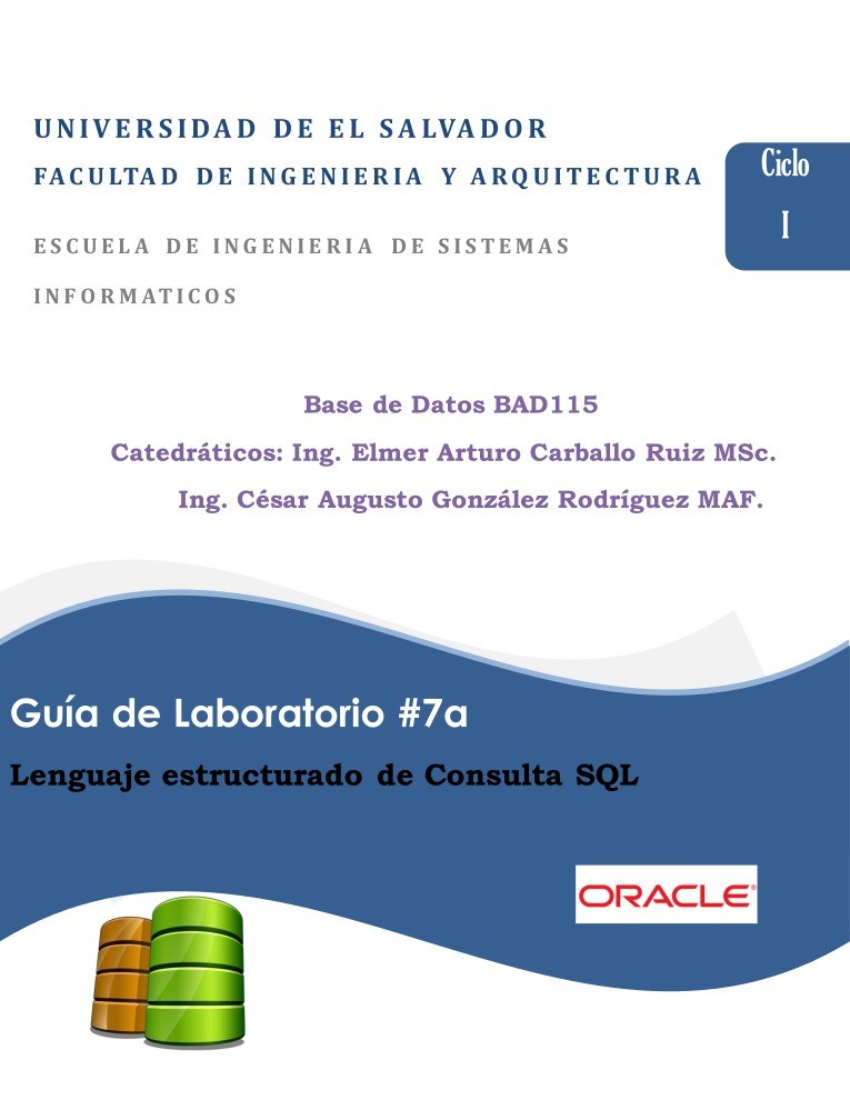 PDF de programación - Lenguaje estructurado de Consulta SQL #7 PDF de programación - Lenguaje estructurado de Consulta SQL #7