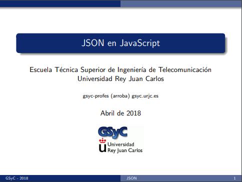 PDF de programación - JSON en JavaScript
