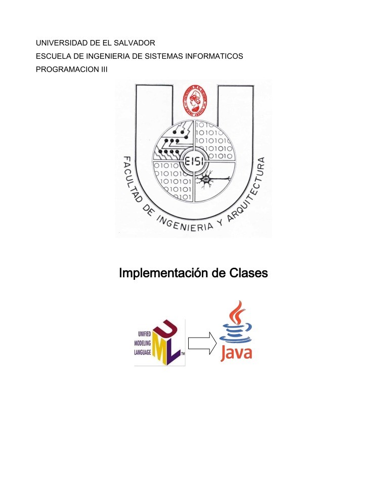 PDF de programación - Implementación de Clases