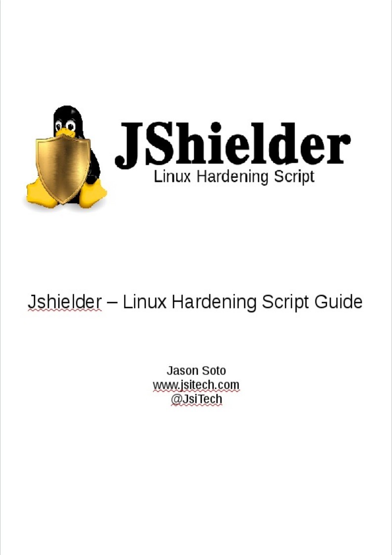 PDF de programación - JShielder - Linux Server Hardening Script