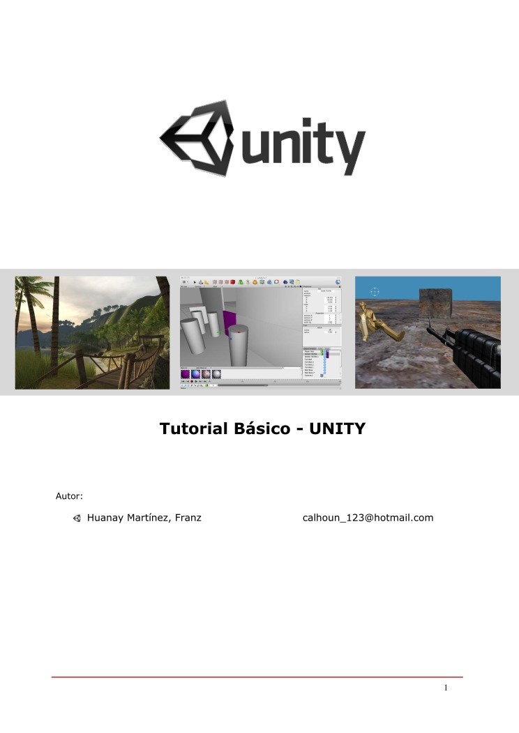 PDF de programación - Tutorial Básico - UNITY