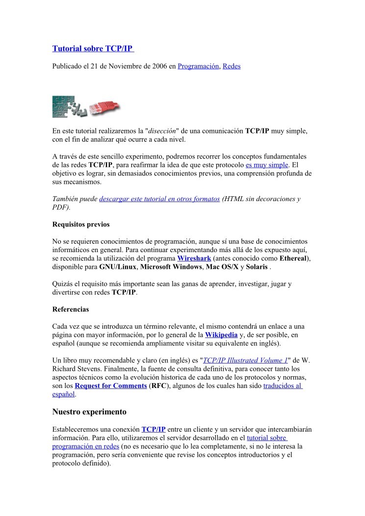 PDF de programación - Tutorial sobre TCP/IP